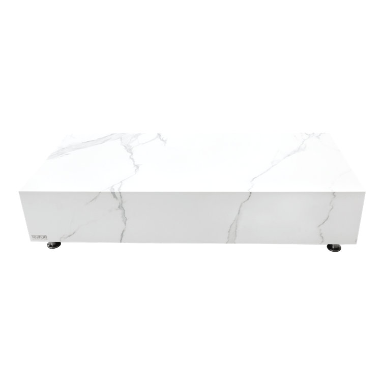 Elementi Bianco Marble Porcelain Coffee Table | Wayfair.co.uk